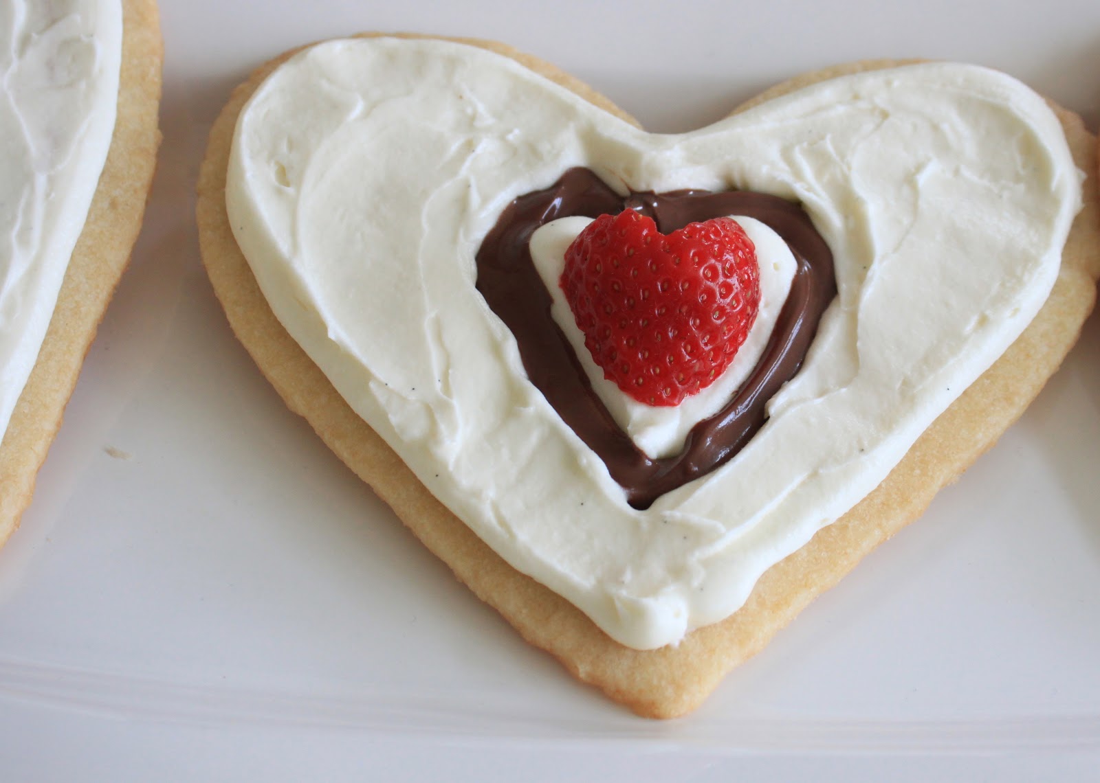 Good Clean Fun: Cream Cheese Nutella Heart Cookies