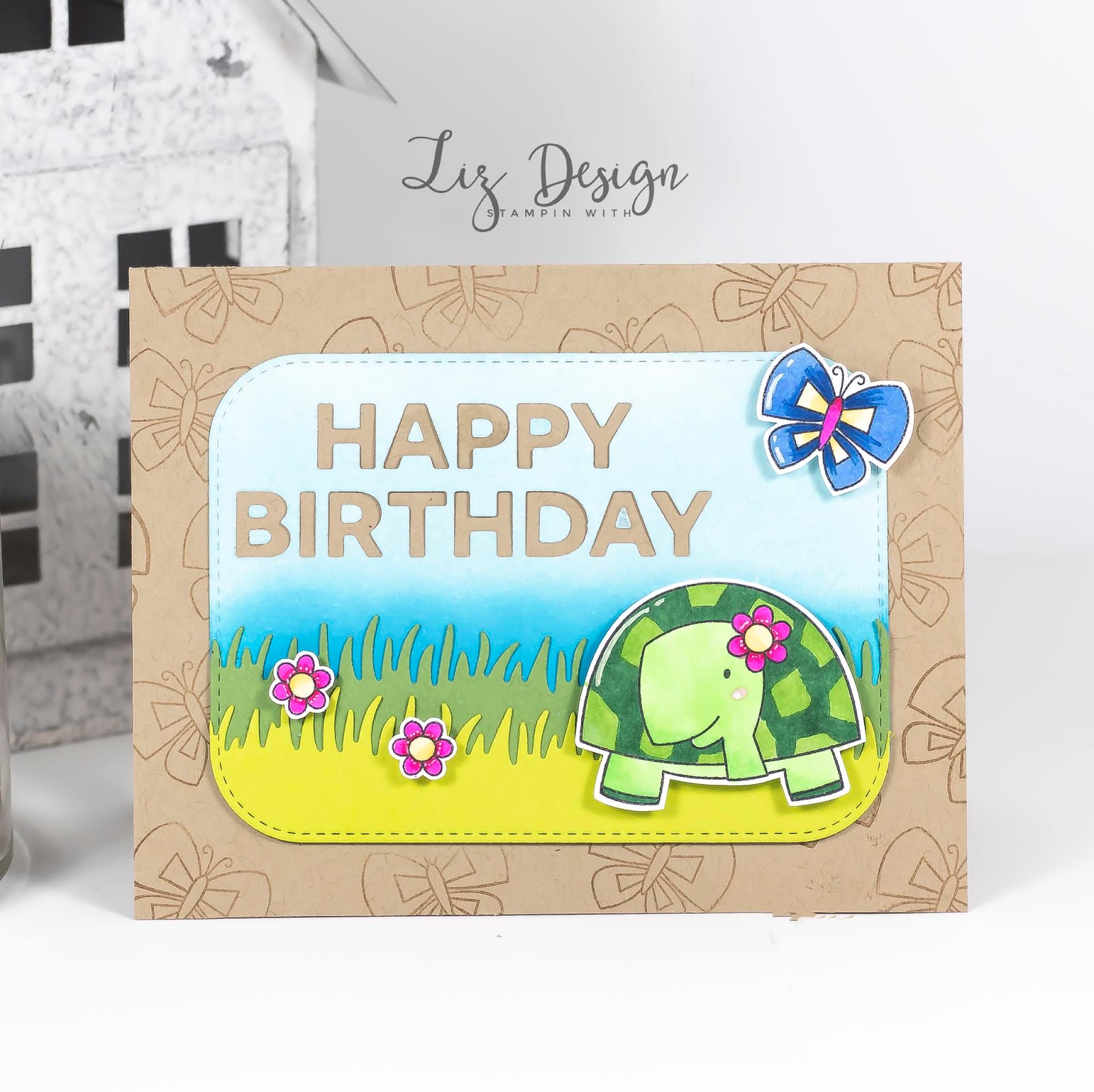 Stampin with Liz Design: Stampin with Liz Design: Too-Cute Turtles Card ...