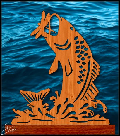 Scrollsaw Workshop: Jumping Fish Scroll Saw Pattern.