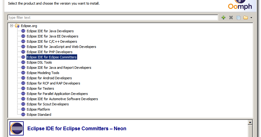 Code & Me: Oomph 01: A look at the eclipse installer