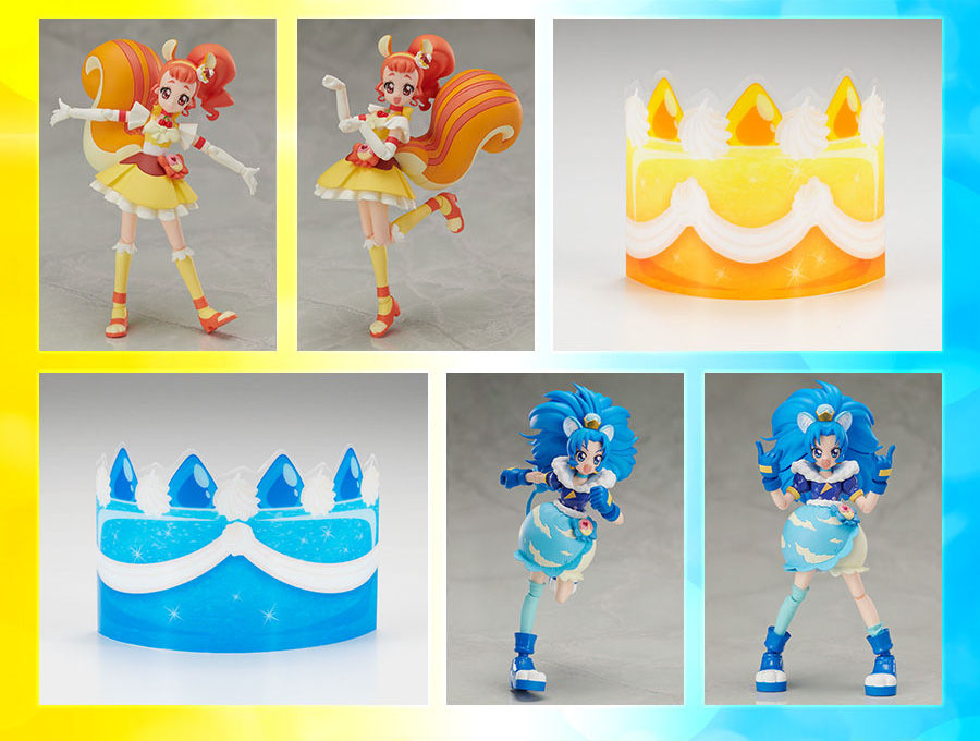KiraKira☆Pretty Cure A La Mode - S.H.Figuarts Cure Custard & Cure Gelato Set (Bandai)