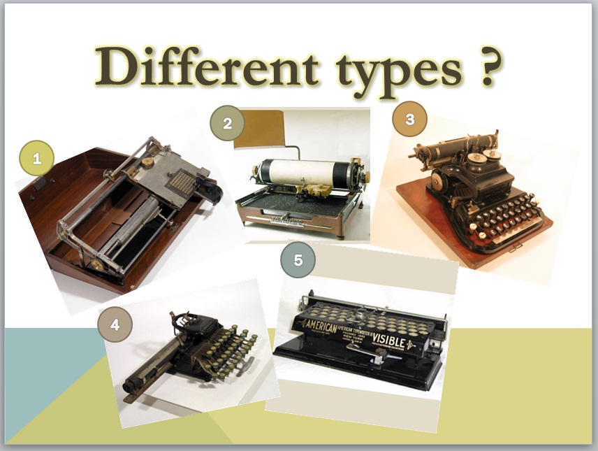 Typewriter: Different types of Type-writer