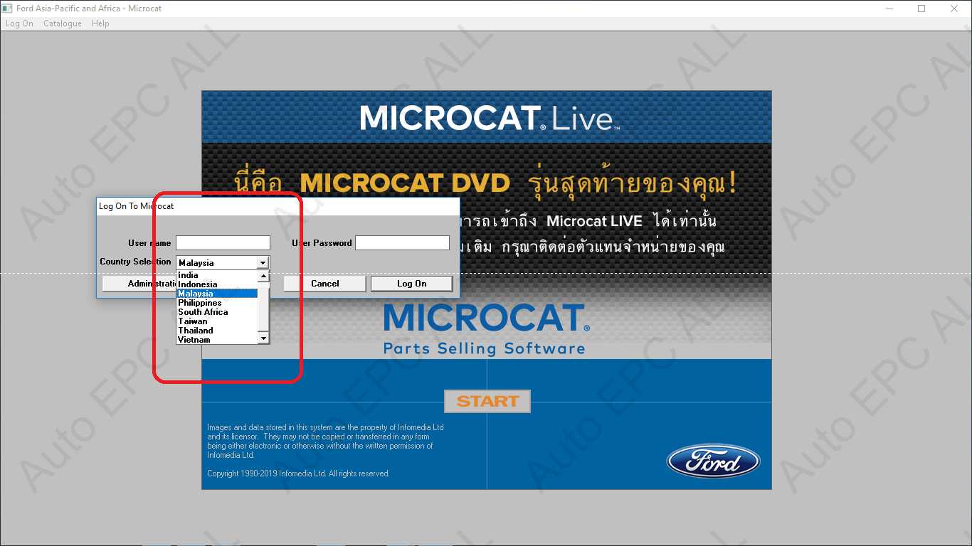 Microcat Ford Asia Parts Catalog [09.2020]