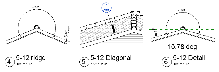 BIM Aficionado: Ridge & Rake Tile Families