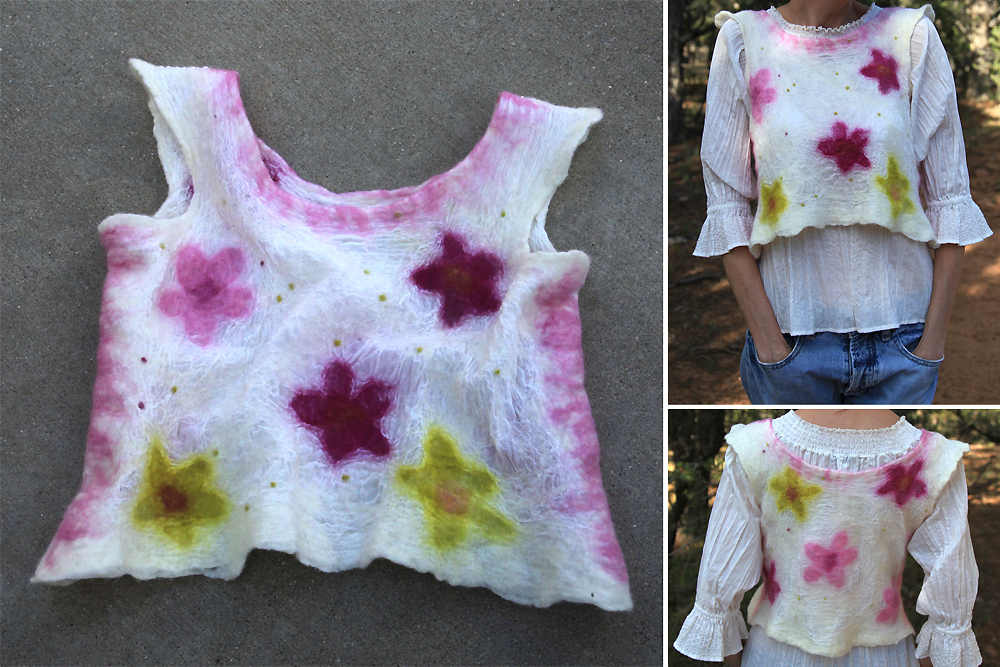 Wildly Woolly: Nuno-Felted Crop Top