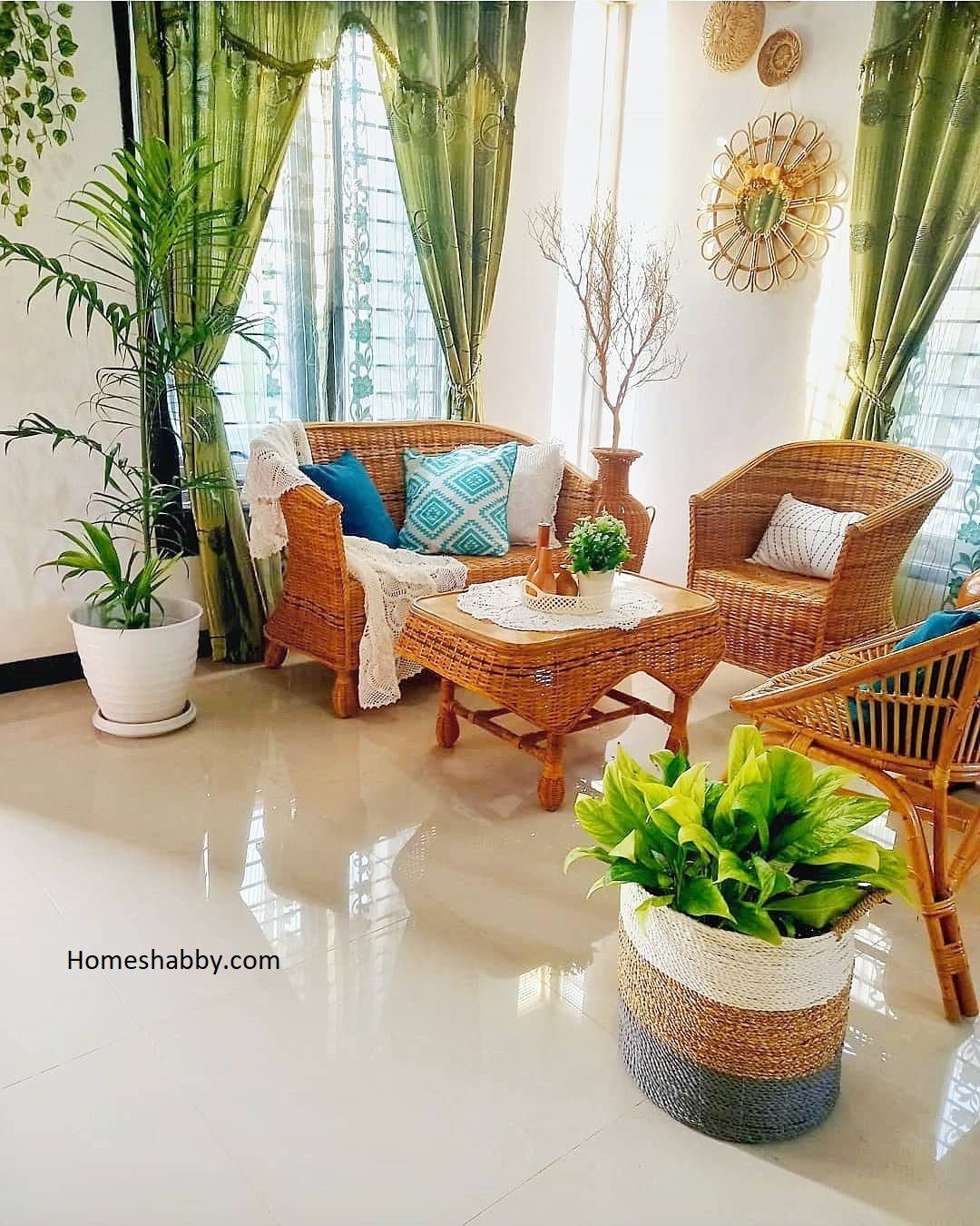 bentuk bunga hiasan ruang tamu - Sean Buckland