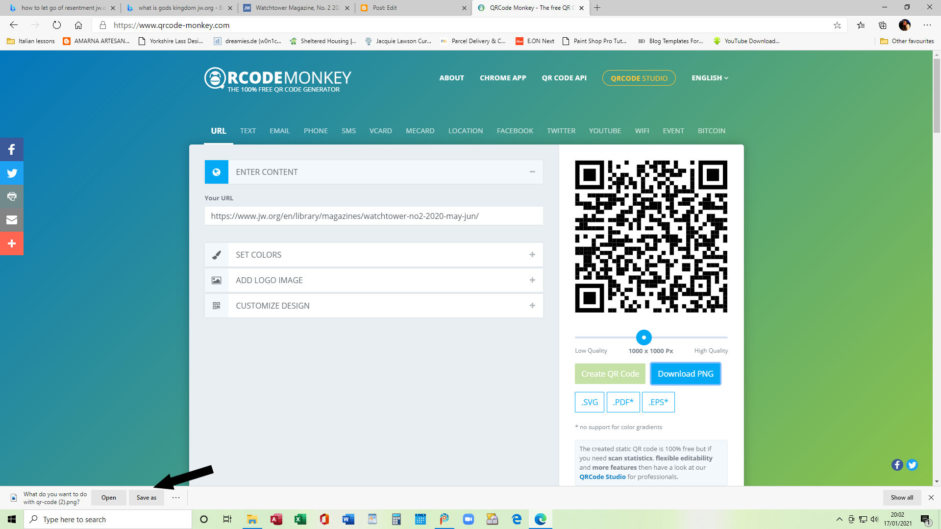 FS-Tutorials: How to generate a QR code and save it.