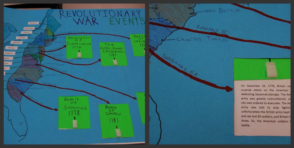 Teaching star students: 13 Colonies Project
