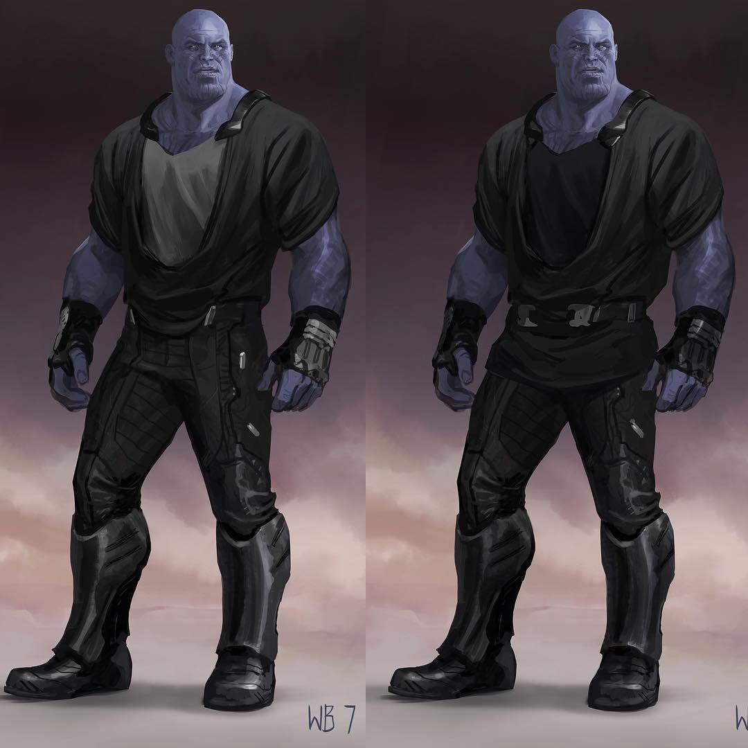 Thanos is a Boxer in AVENGERS: INFINITY WAR Concept Art by Wesley Burt ...