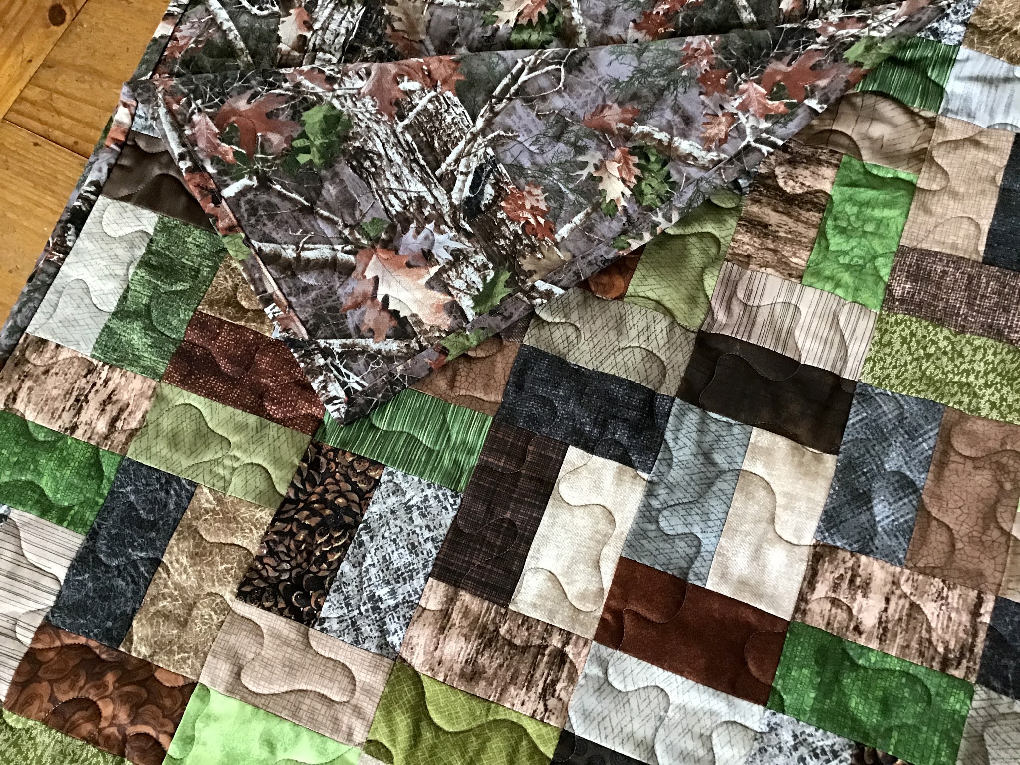 The Fleming's Nine: Camouflage Quilt