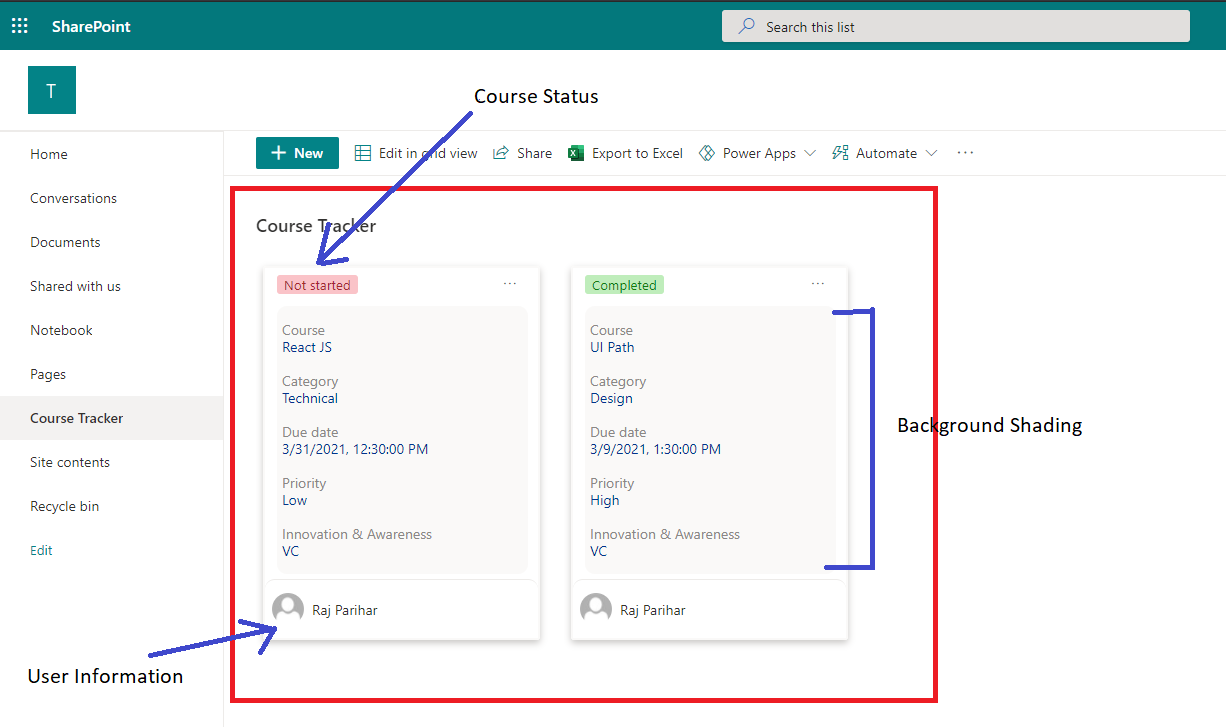 MS List - Customize Look & Feel of card/view form layout using JSON ...