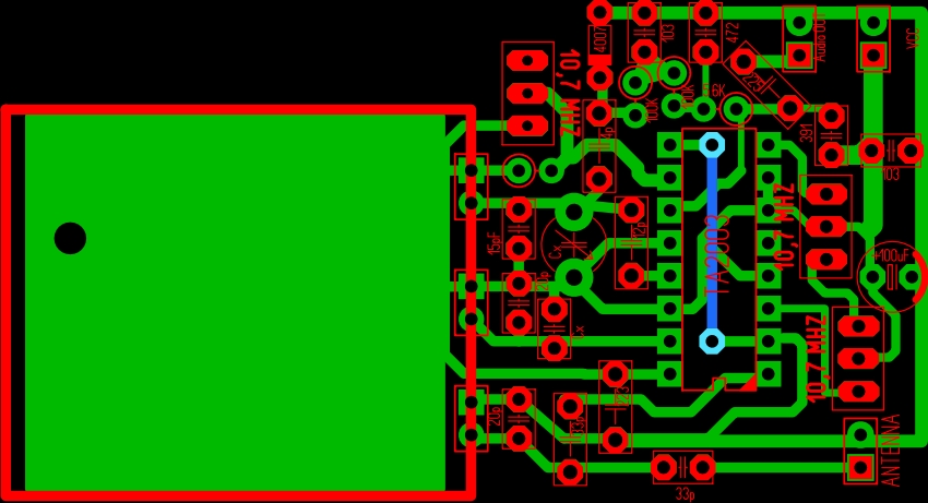 TA2003 FM Radio Receiver dengan PTO 2 (bekas Tuner FM rusak). - xtrmeRad
