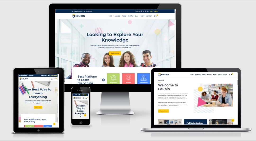 Download Edubin Education WordPress Theme Premium