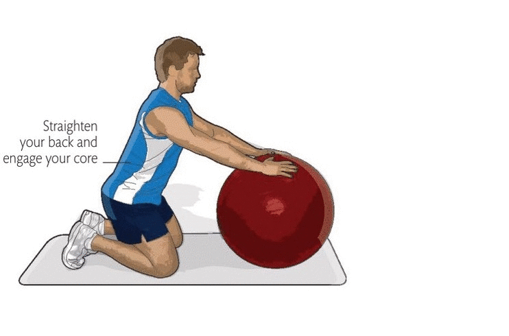 SWISS BALL ROLL-OUT EXERCISE