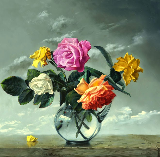 16 Realistic and Most Amazing Rose Paintings For Your Inspiration
