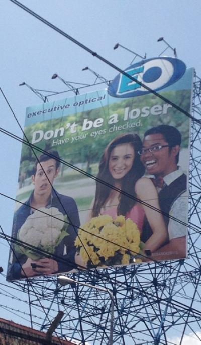 The Controversial EDSA Billboard of Executive Optical ~ Indo Pinoy