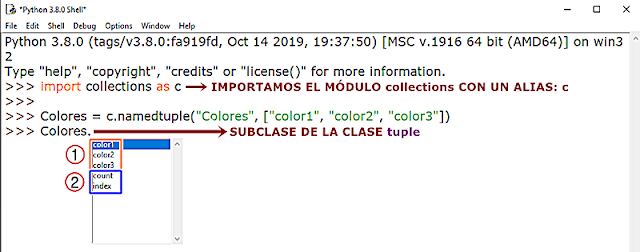 APRENDER A PROGRAMAR CON PYTHON: NAMEDTUPLES
