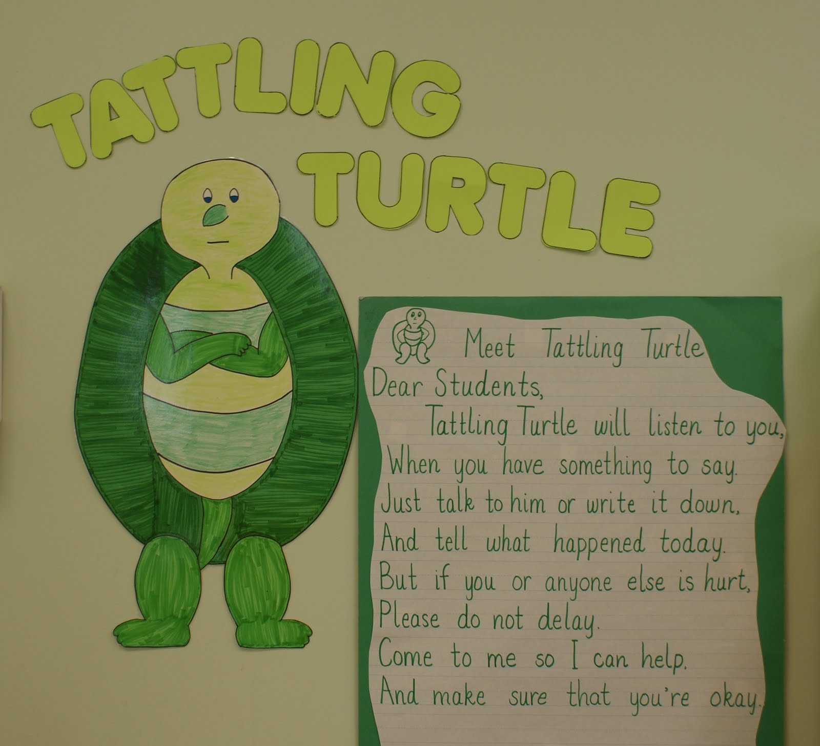 Crafts For Preschoolers: Tattling Turtle