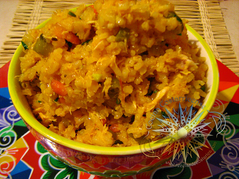 Cocina Costarricense: arroz guacho
