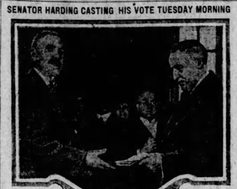 Warren Harding's Front Porch Campaign: Tuesday, November 2, 1920 ...