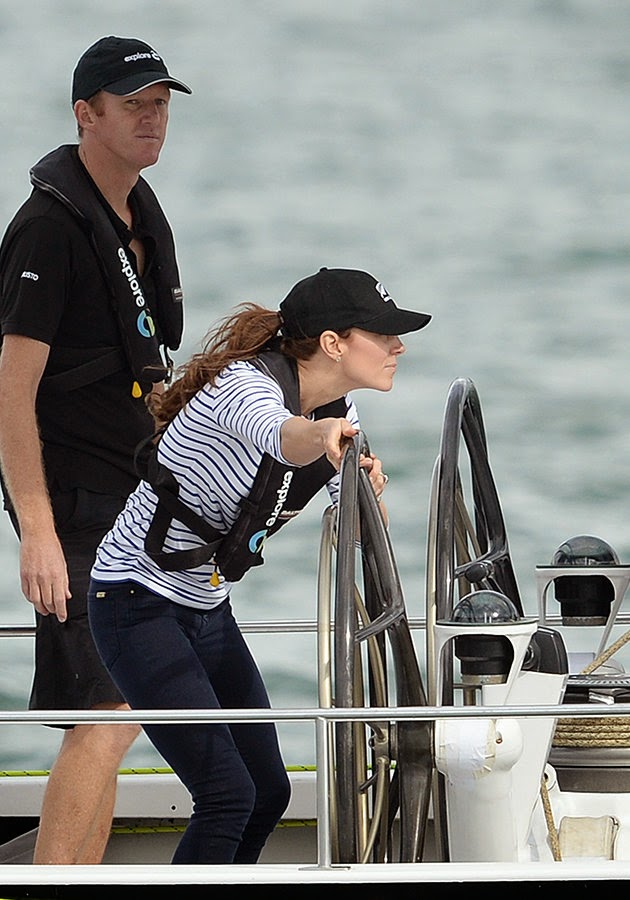 Kate Middleton Works The Nautical Trend As She Sails Ahead Of Prince ...