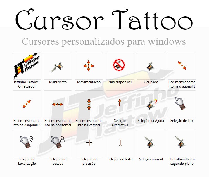 Jeffinho Tattow - Tatuador - Campo Mourão - Paraná - Brasil: "Cursores ...