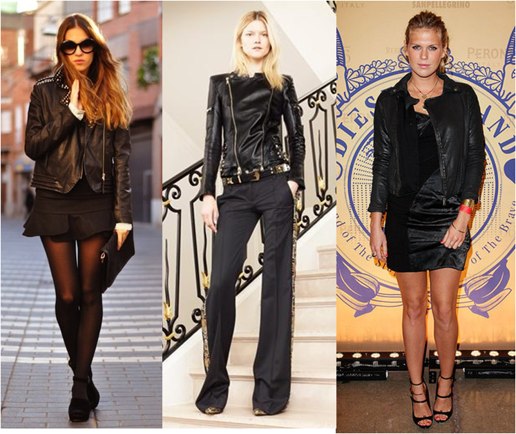 De la Moda lo k te Acomoda: CHAMARRA DE PIEL IDEAS PARA LLEVARLA