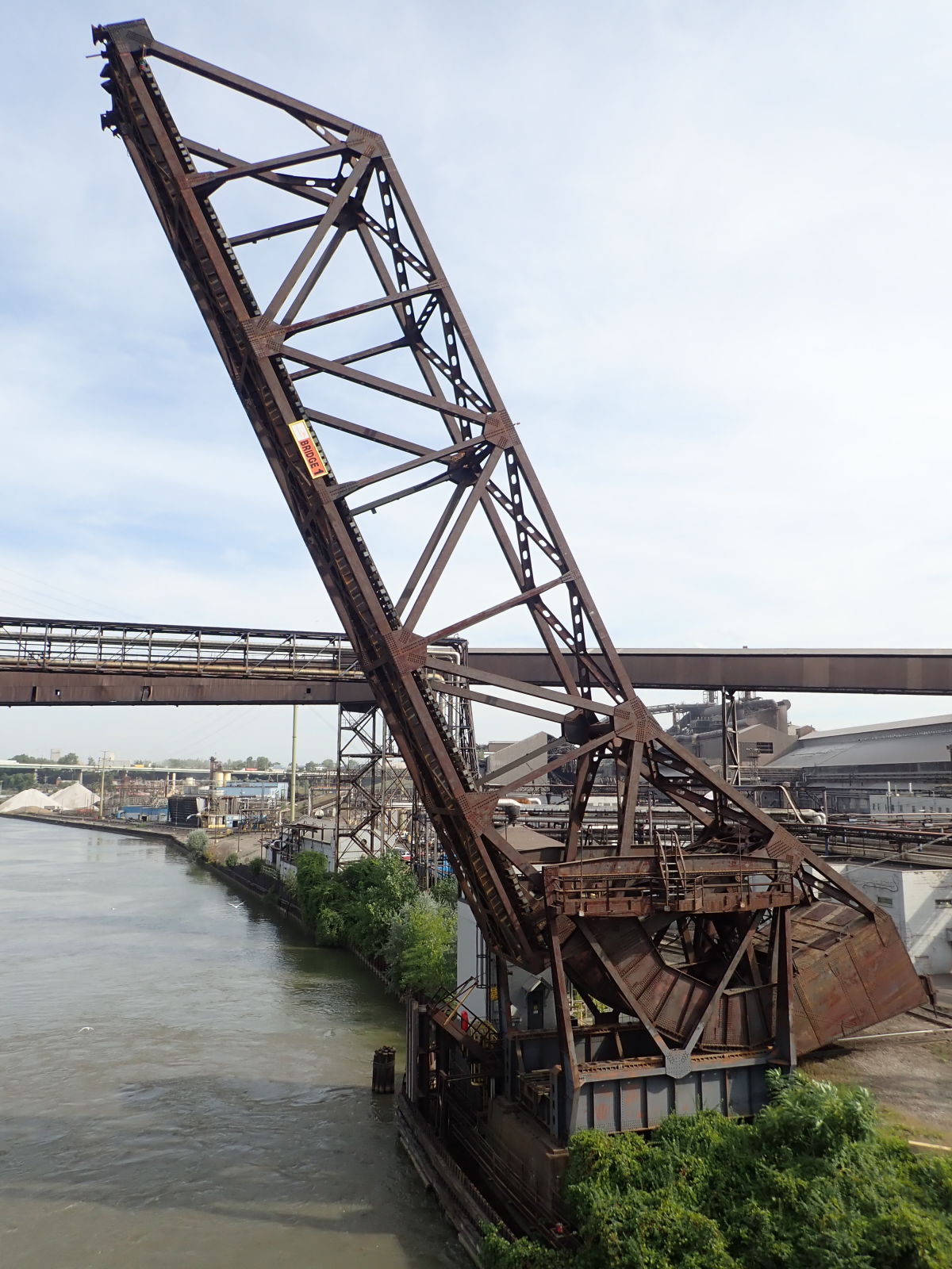 Industrial History: 1913,1951 CWRO/River Terminal Scherzer Bridge over ...