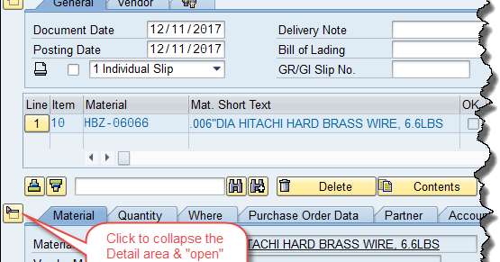 SAP Training Matters: OK box grayed out in MIGO?