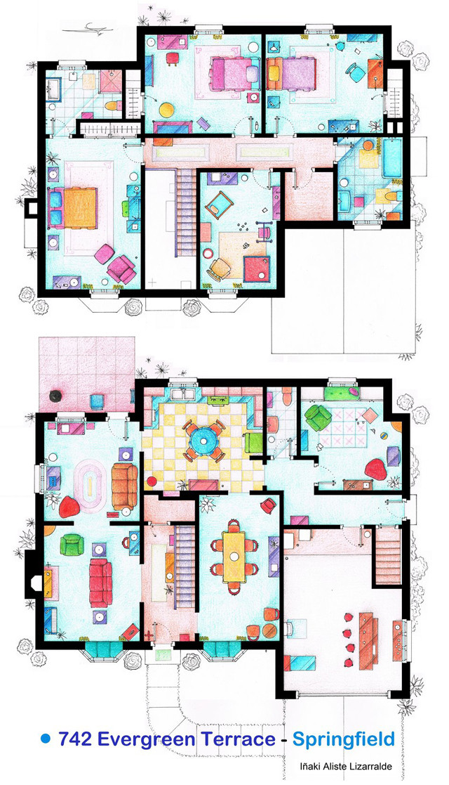 Architectonic Design: 742 EVERGREEN TERRACE SPRINGFIELD. -THE SIMPSONS ...