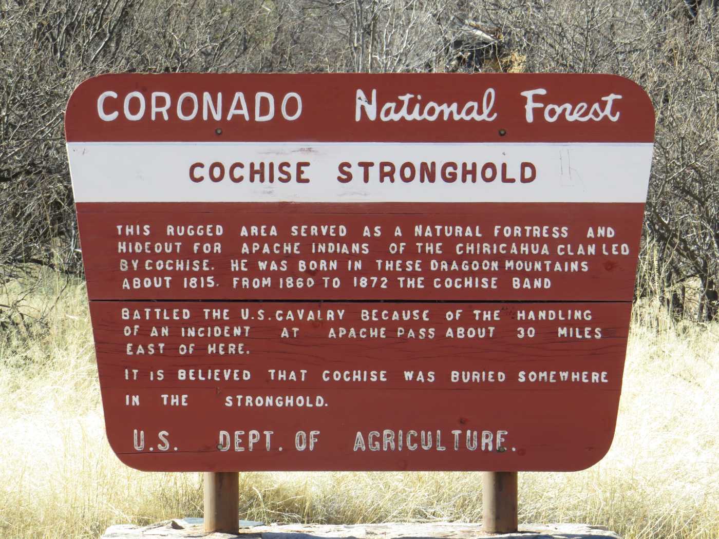 Travels About the West: Cochise National Monument