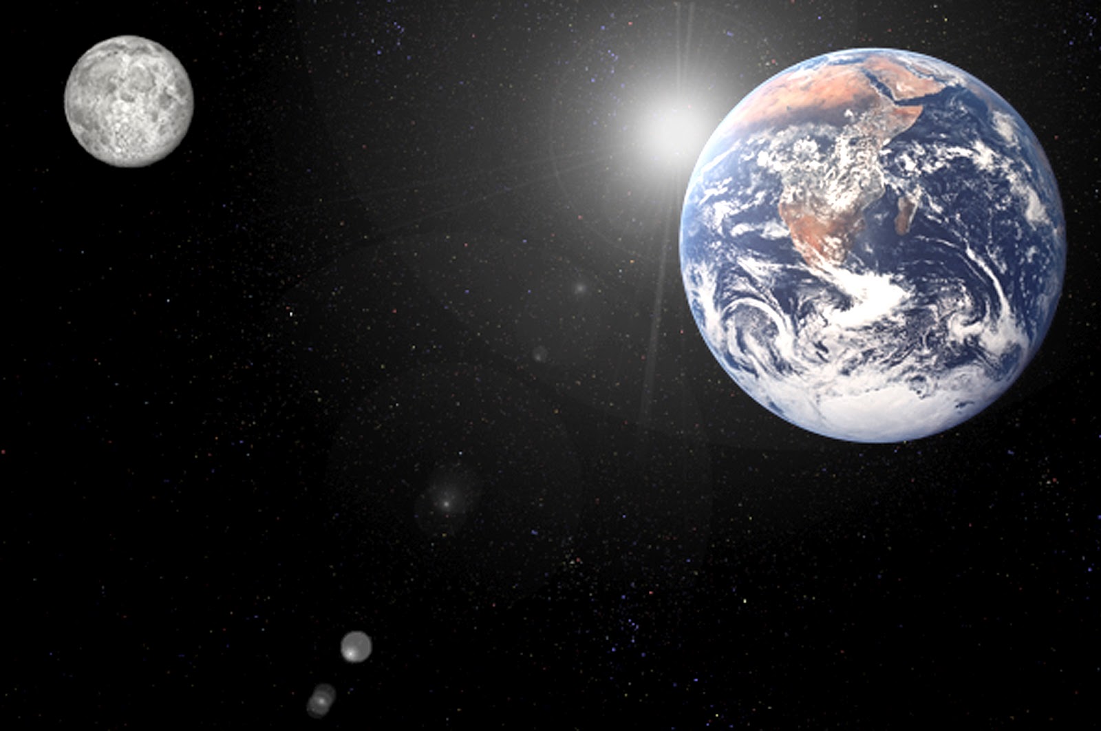 EL SOL Y LA TIERRA: LITERATURA DE LA TIERRA Y LA LUNA.