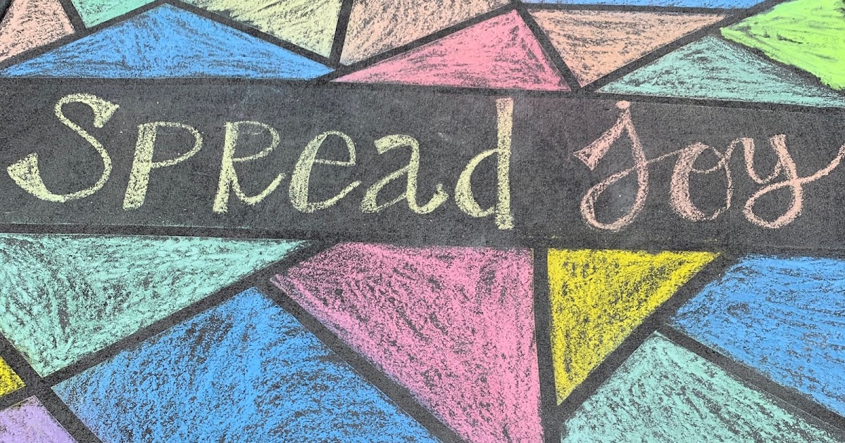 Spreading Cheer with Chalk