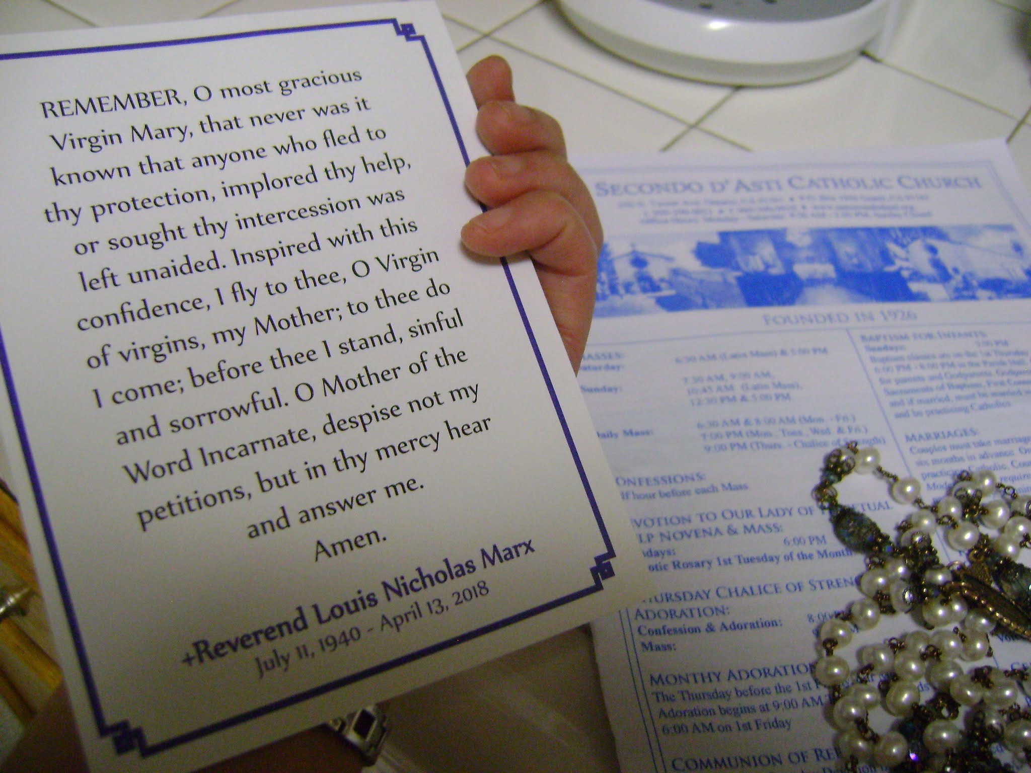 Fr. Louis Marx, The Sunset and The End of Virginity