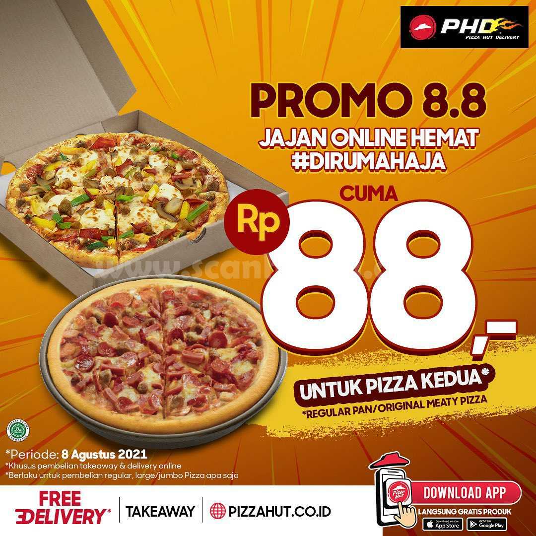Promo PHD Online 8.8 - Beli Pizza Varian Apa saja Cuma Rp. 88,- - scanharga