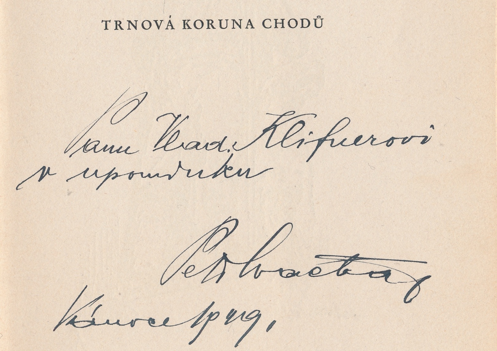 antikvariát STARÉ DOBRÉ: CVAČKA, JAKUB - TRNOVÁ KORUNA CHODŮ