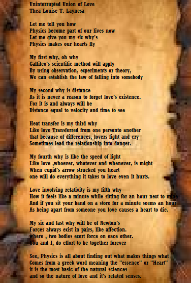 PhysicsTV: Physics Poems