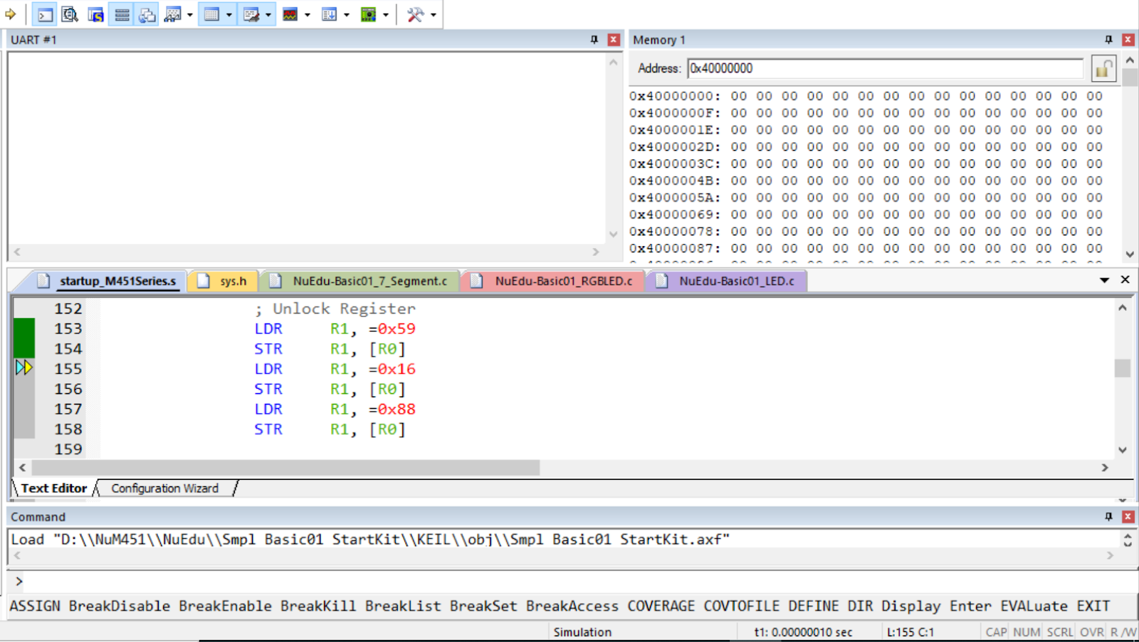 nuvoton - M451 如何除錯