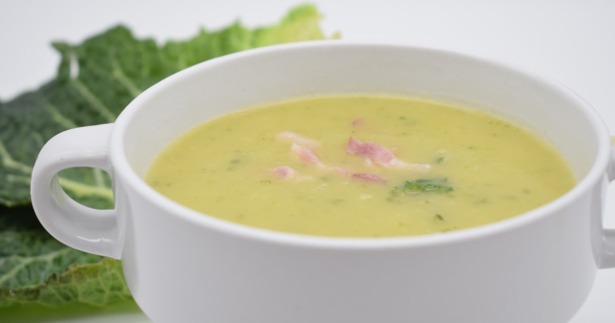 Soep van savooikool met spek - Soup of savoy cabbage with bacon