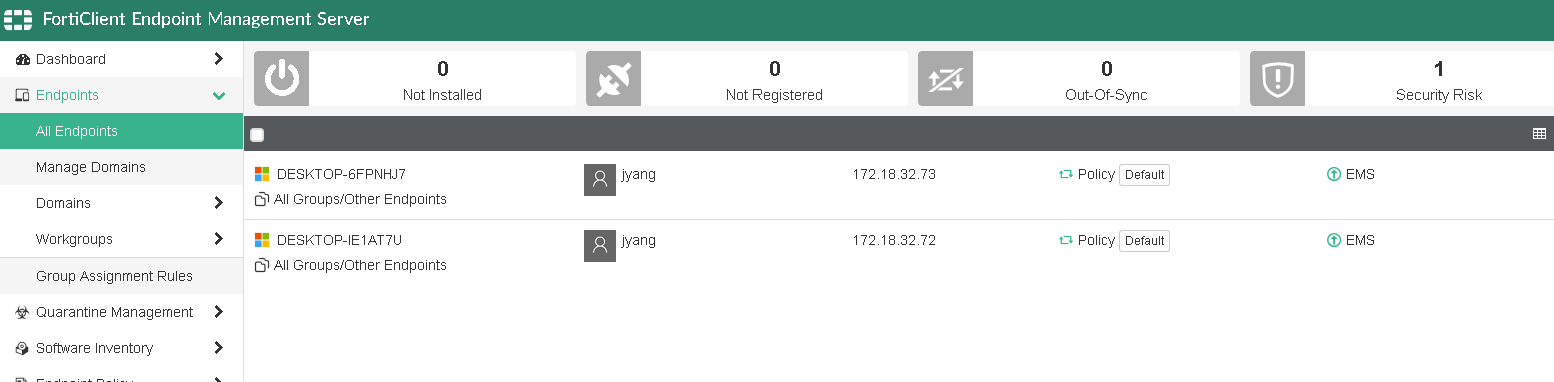 Blog Técnico FORTINET: Configuración de un conector EMS para usar en ...