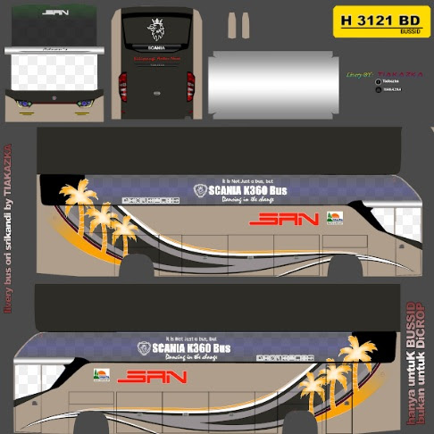 Livery Bussid Bus San SHD