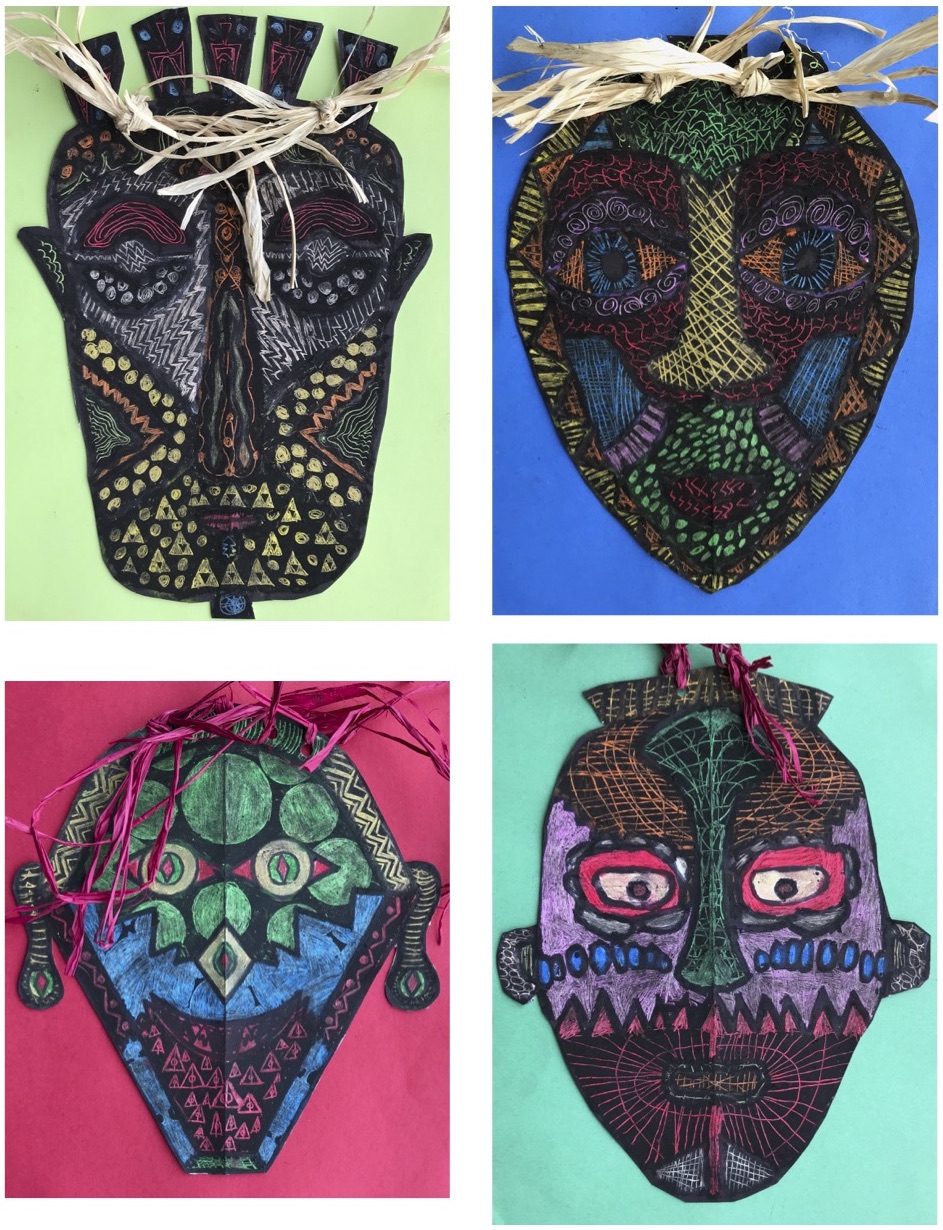 The Rolling Artroom: African Mask Design (4th-6th Grade)