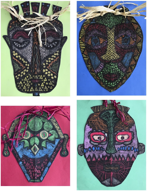 The Rolling Artroom: African Mask Design (4th-6th Grade)