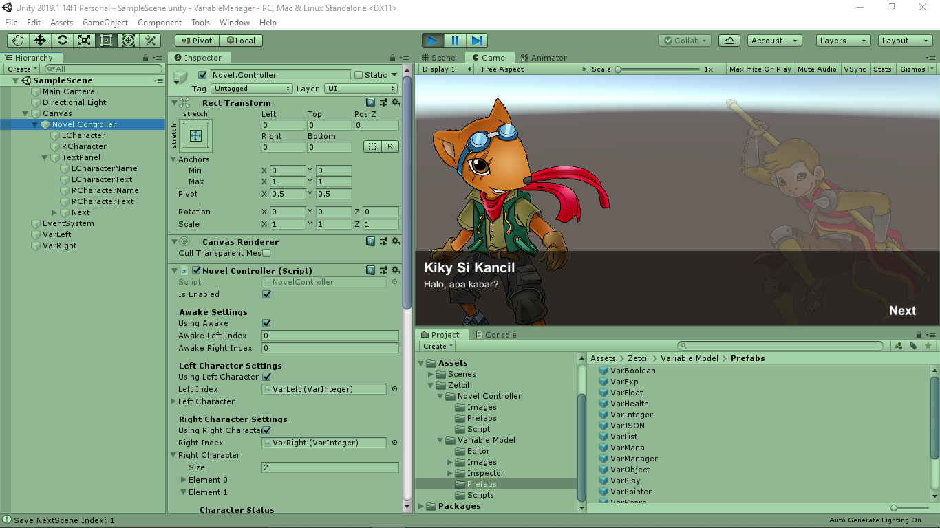 Tutorial Pembuatan Visual Novel Dengan Unity