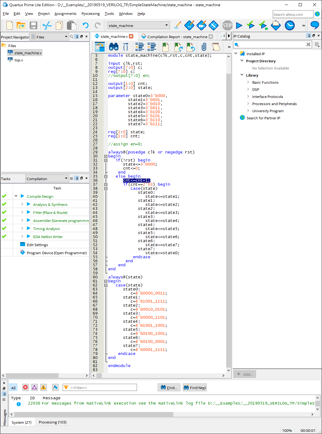 江義華的部落格(cyh.etlab's blog): FPGA Verilog 的學習經驗，提供給要入門的新手