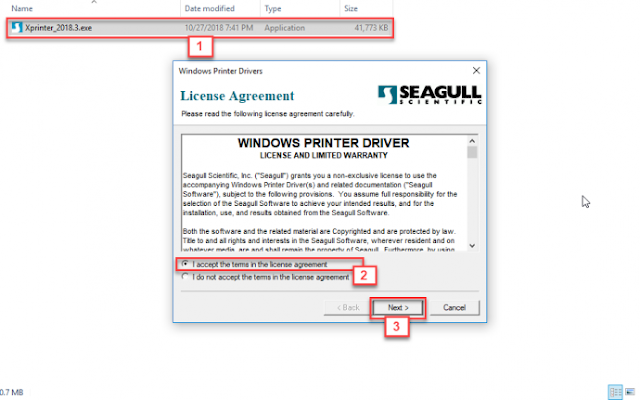 Driver máy in mã vạch Xprinter, cài đặt và setup khổ in mã vạch