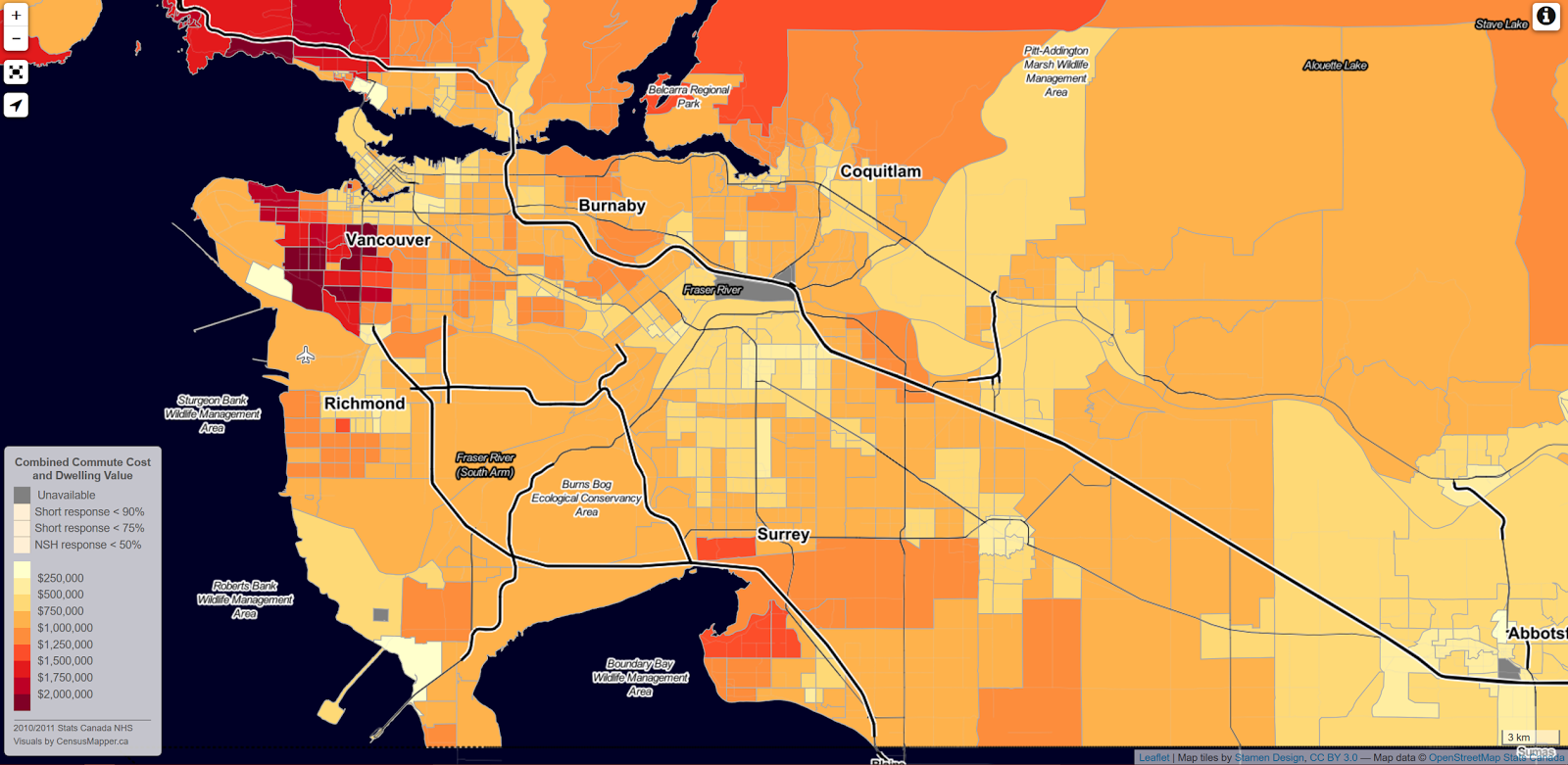 The South Fraser Blog: New visualization project maps Stats Canada data