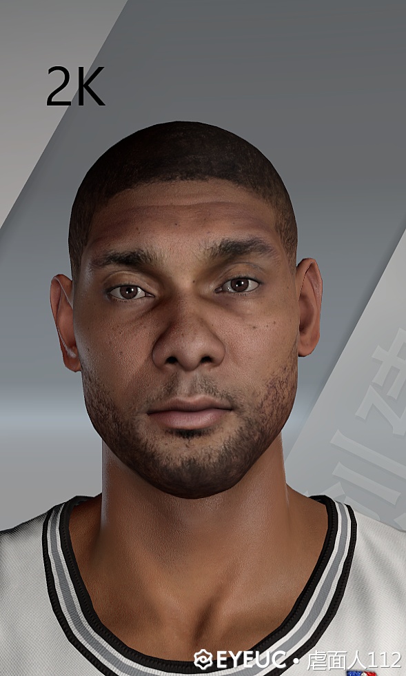Tim Duncan Face and Body Model by Facial Abuser [FOR 2K20]