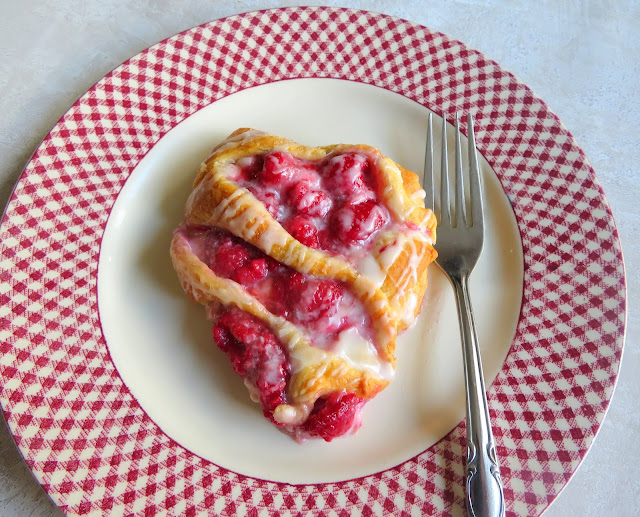 Raspberry Candy Cane Danish | The English Kitchen