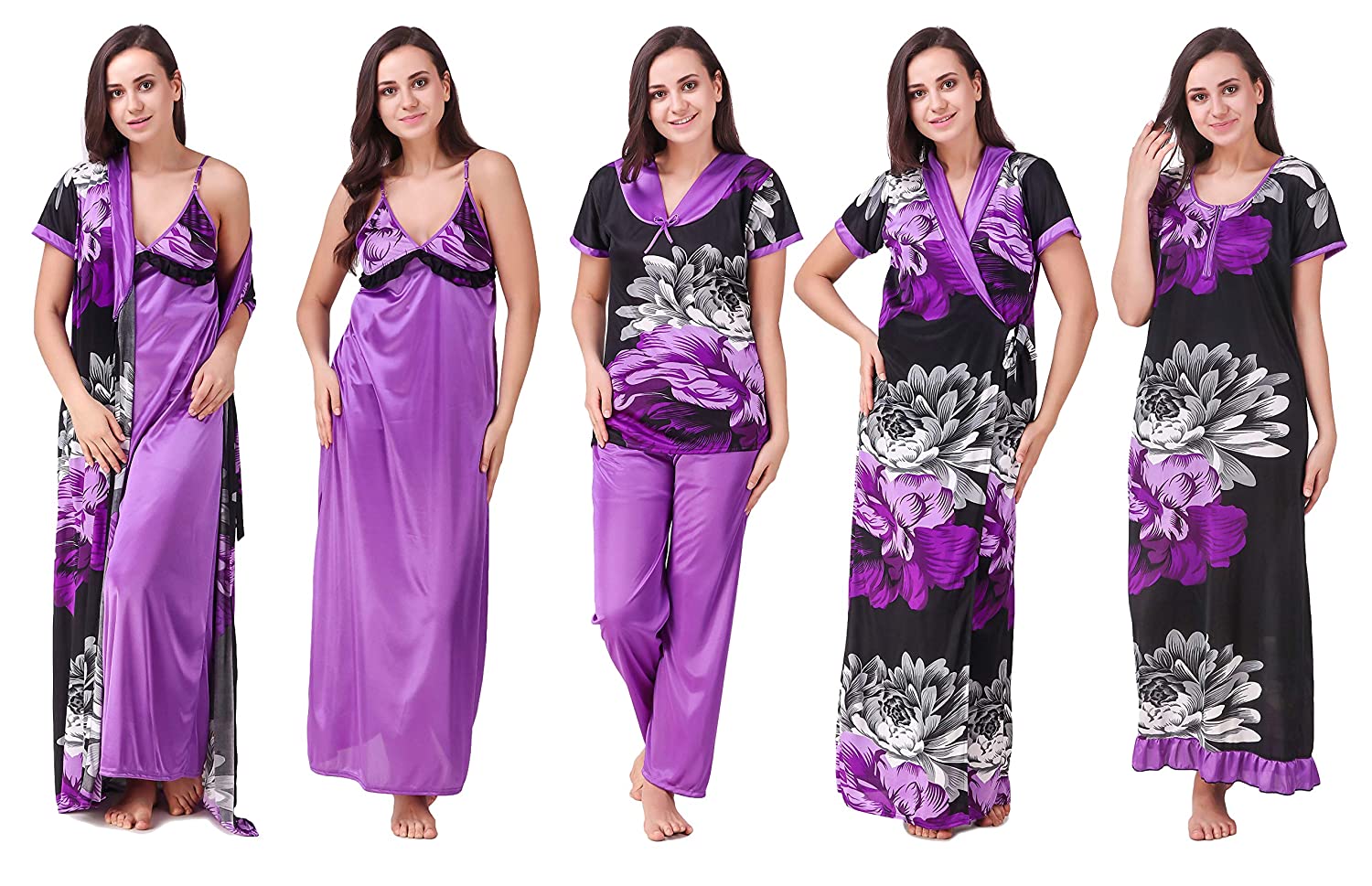 Best 50 satin nighty combo sets | Top Most Best Selling Product Collection